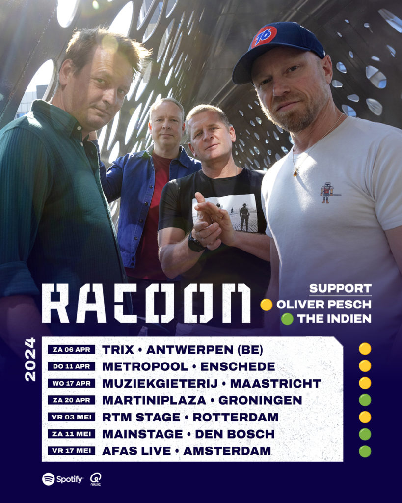 Nieuwe tour: voorjaar 2024 - Racoon